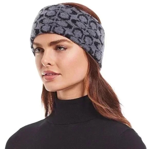 Coach | Accessories | Coach Metallic Signature Jacquard Headband | Poshmark